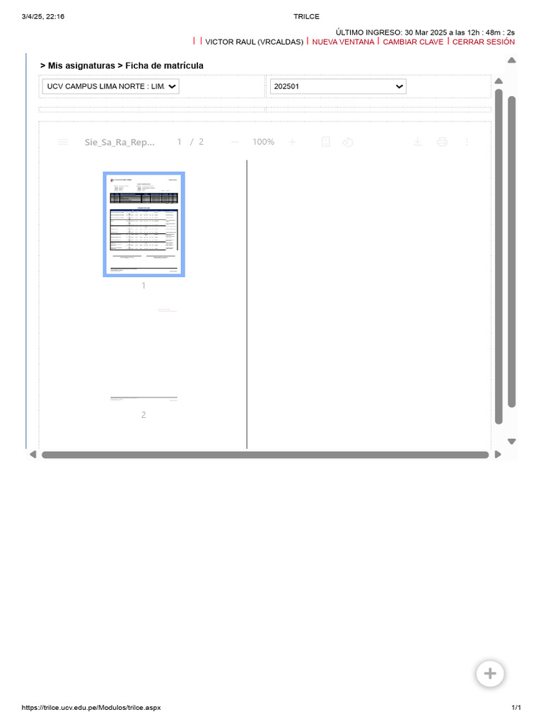 Acceso a TRILCE UCV Piura | PDF