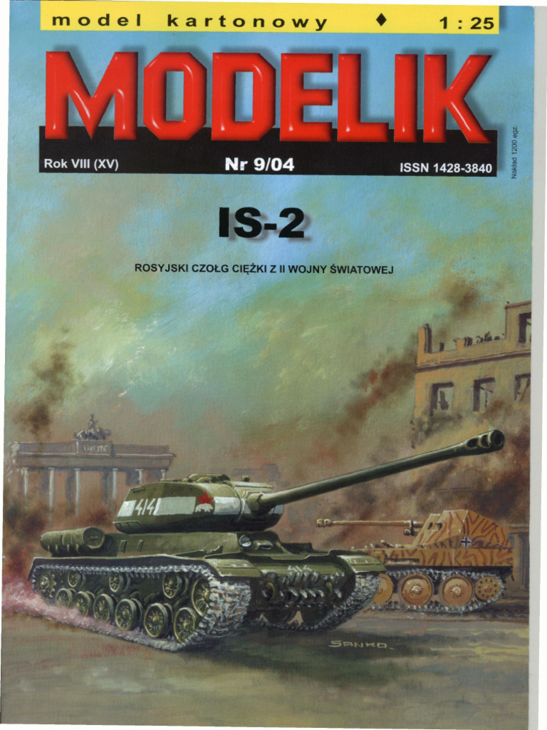 Paper Model - Modelik 2004-09 - JS-II Heavy Tank | PDF