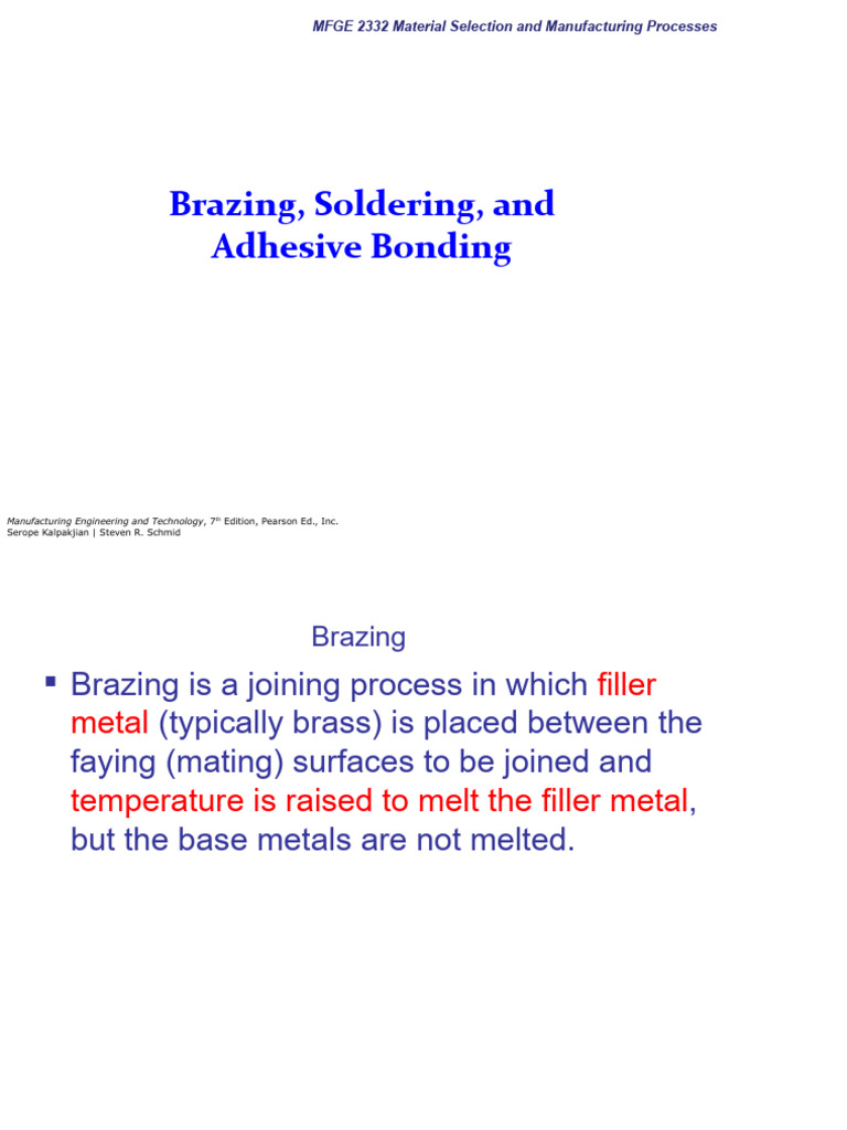 10-Brazing and Soldering | PDF | Soldering | Mechanical Engineering