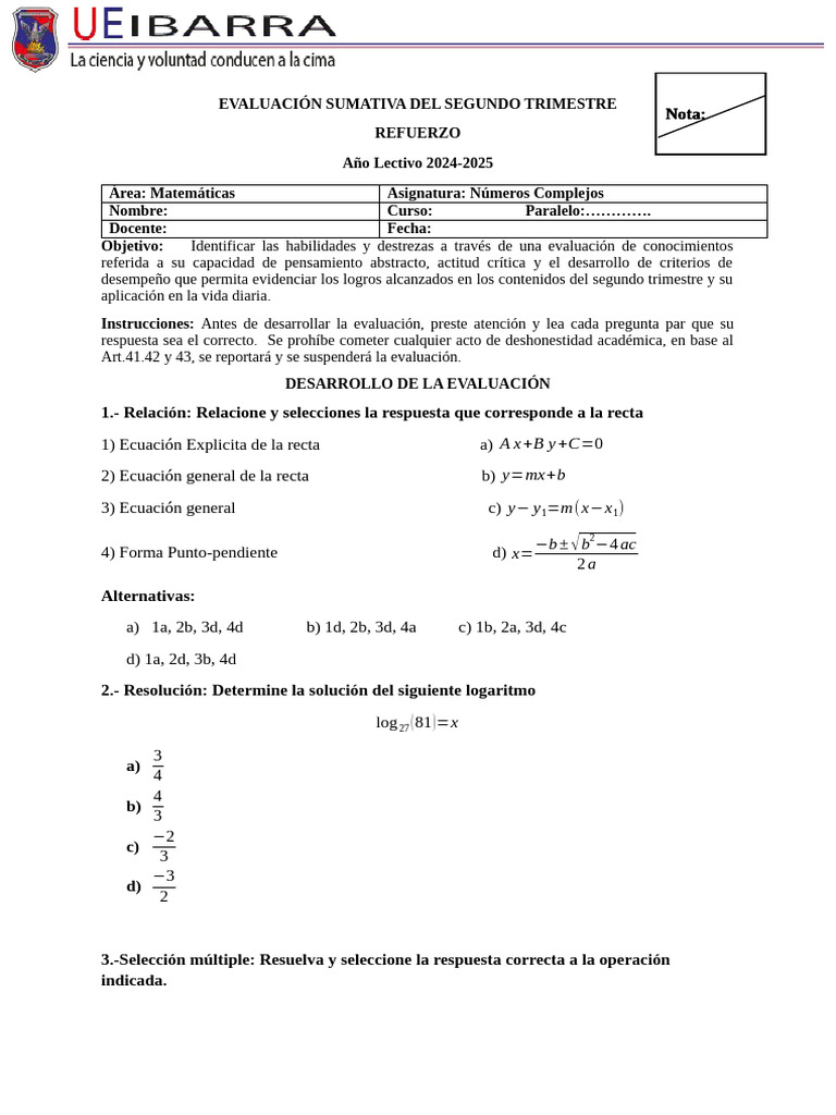 Refuerzo Matematicas 3ros | PDF | Matemáticas | Objetos matemáticos