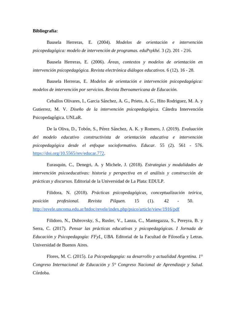 Bibliografía | PDF | Sicología | Aprendizaje
