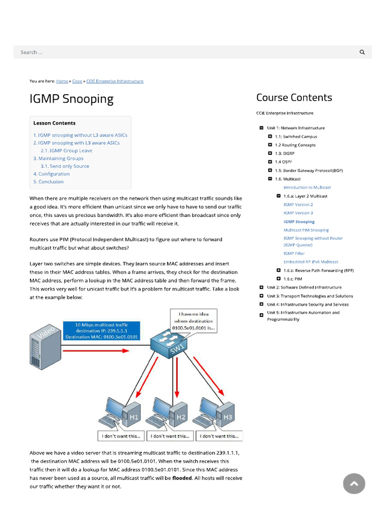 IGMP Snooping | PDF