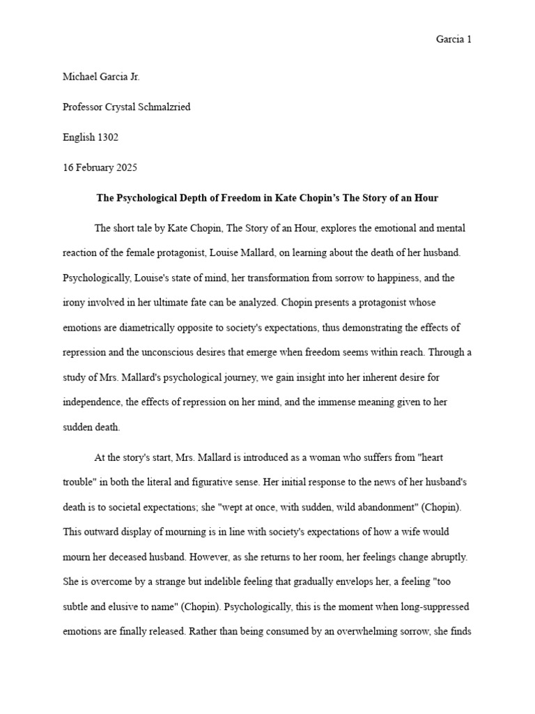 Literary Analysis Essay Final Draft-1 | PDF | Behavioural Sciences | Psychology