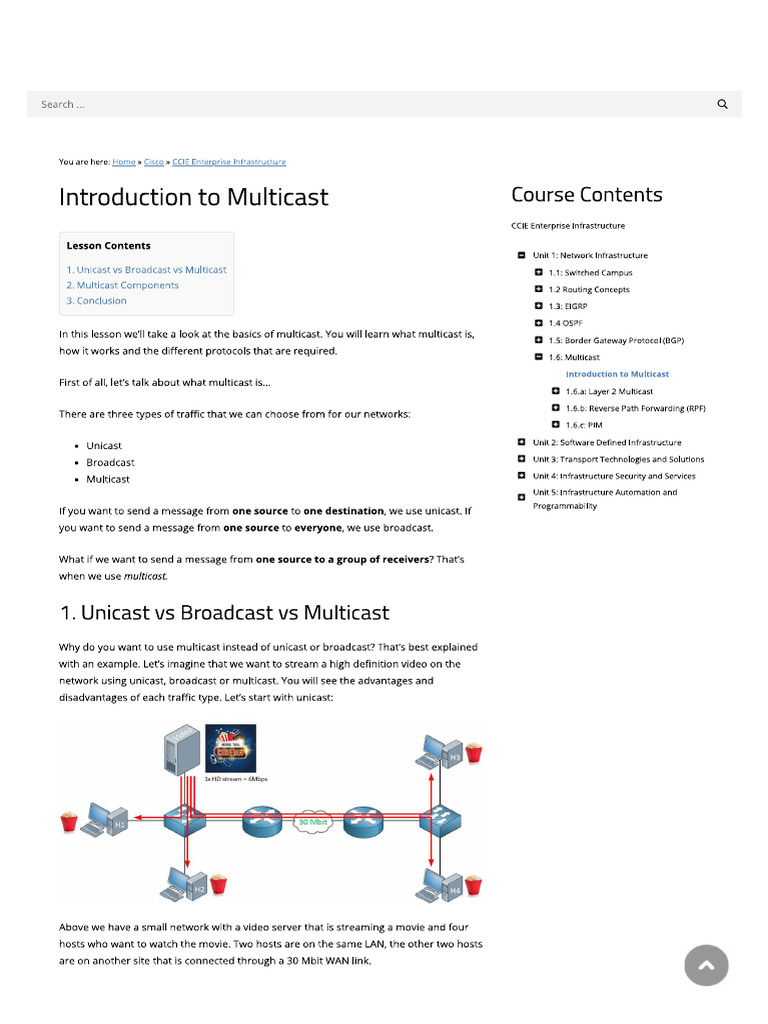 Introduction To Multicast | PDF
