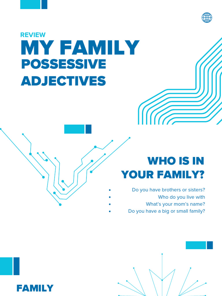 My Family and Possessive Adjectives | PDF