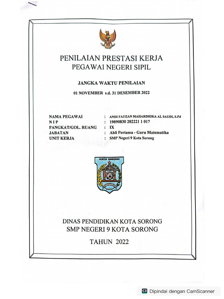 skp pak Andi 2022 (TTD) | PDF