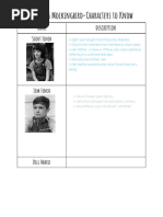 Character Profiles @ | PDF | To Kill A Mockingbird