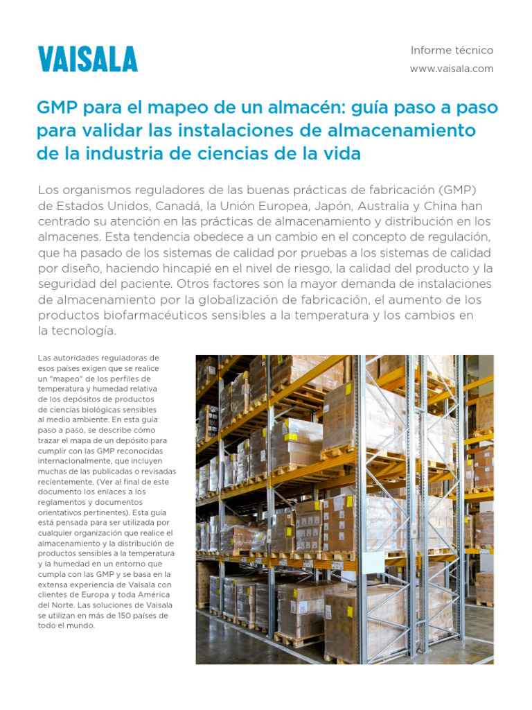VIM GLO CMS GMP Warehouse Mapping White Paper B211170ES | PDF | Sensor ...
