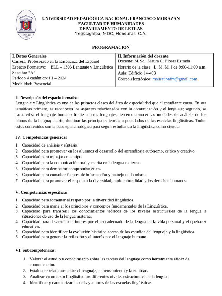 Programación de Lenguaje y Linguística III PAC 2024 | PDF | Palabra | Fonología