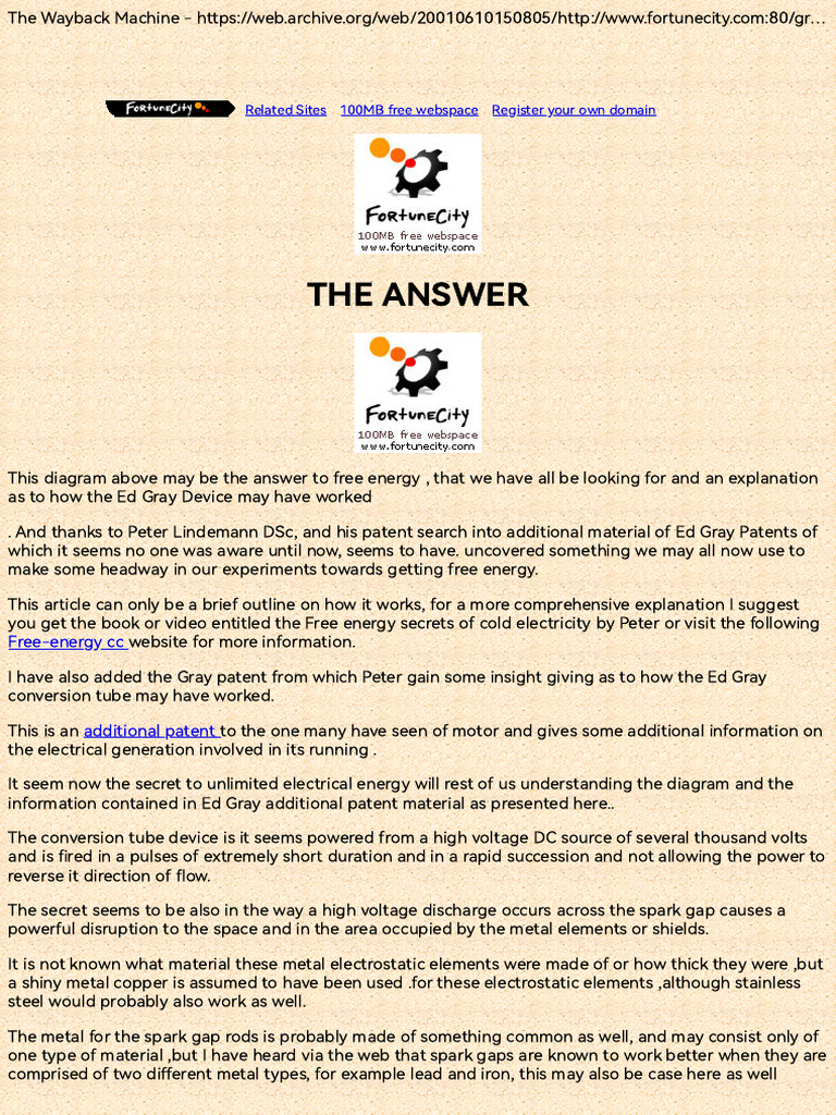 Testatika and Edwin Grey Device | PDF | High Voltage | Voltage