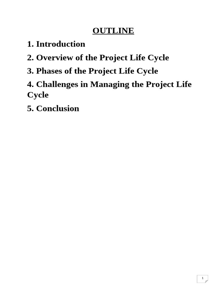Exposé Project Life Cycle | PDF | Project Management | Business
