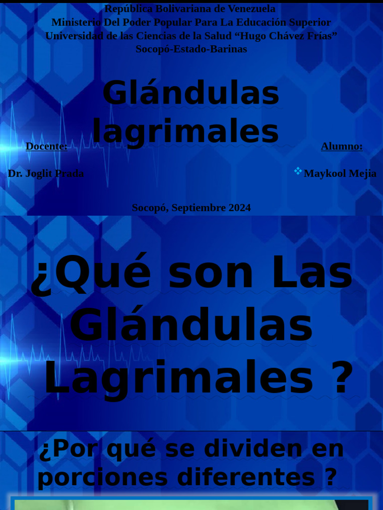Glandulas Lagrimales Maykool Definitivo | PDF