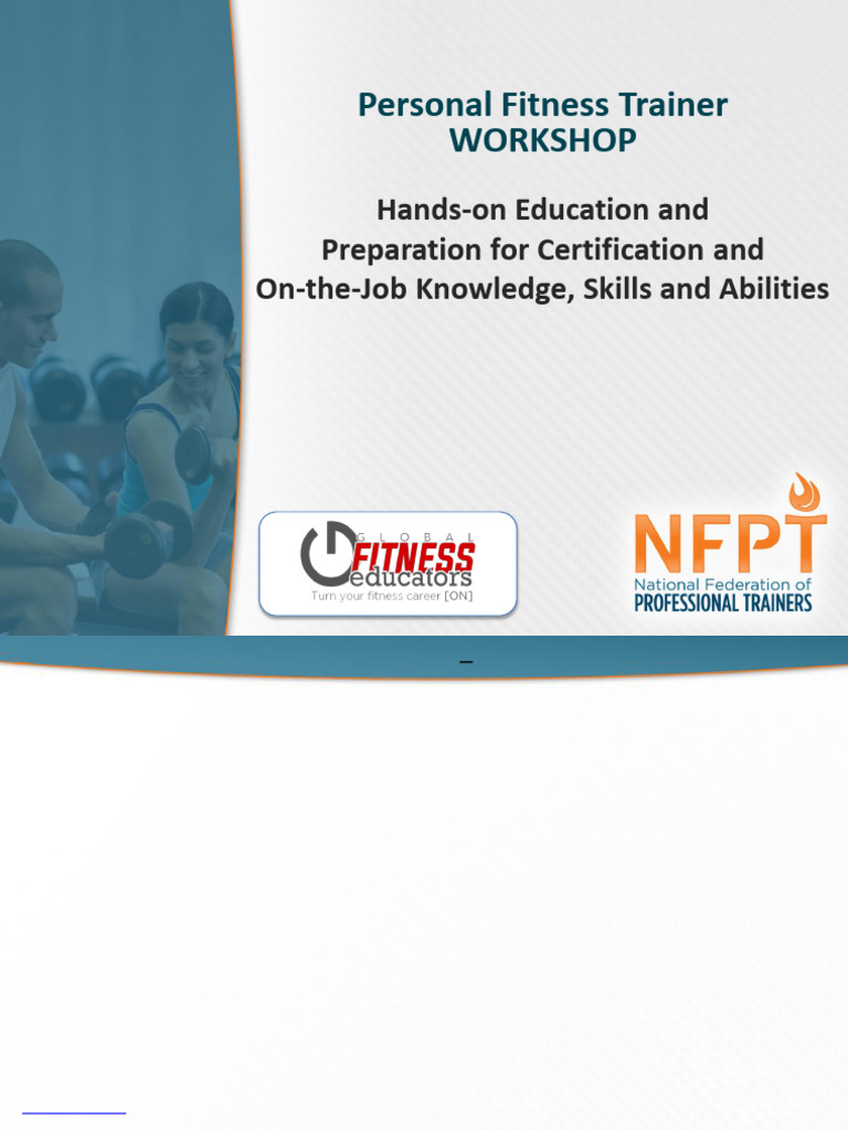 2018 NFPT Workshop Final 2 | PDF | Blood Pressure | High Density ...