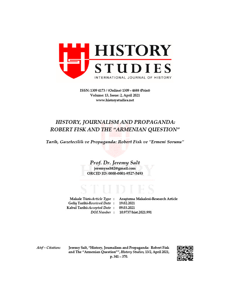 history-journalism-and-propaganda-robert-fisk-and-the-armenian ...