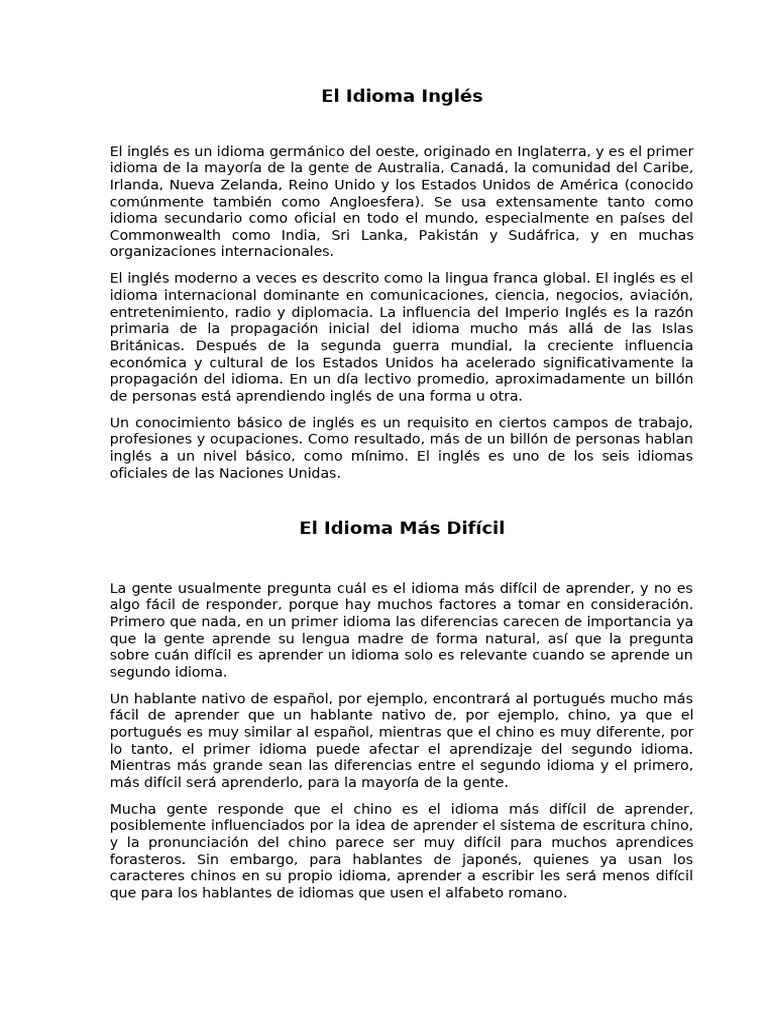 Textos de Practica TPPT1 Traducidos | PDF | Idioma en Inglés | Segundo ...