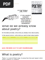 Poetry Exploration for Students | PDF | Poetry