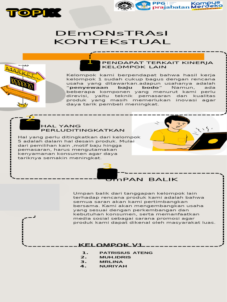 TOPIK 6. Demonstrasi Kontekstual | PDF