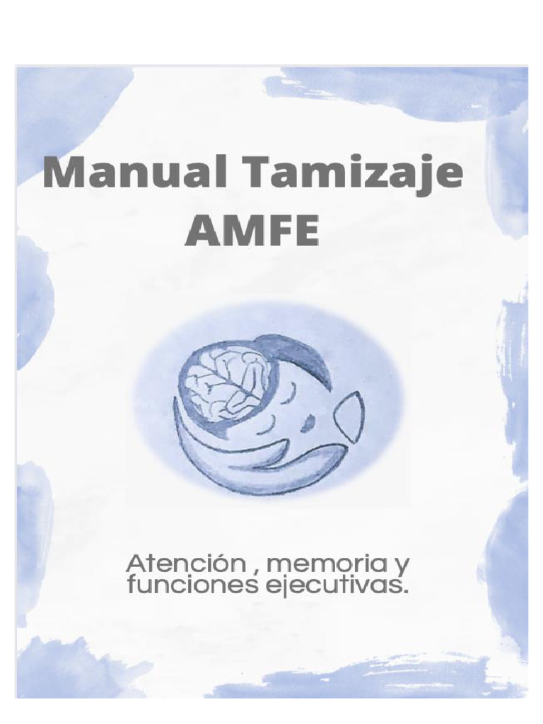 Tamizaje AMFE Manual | PDF | Memoria | Atención