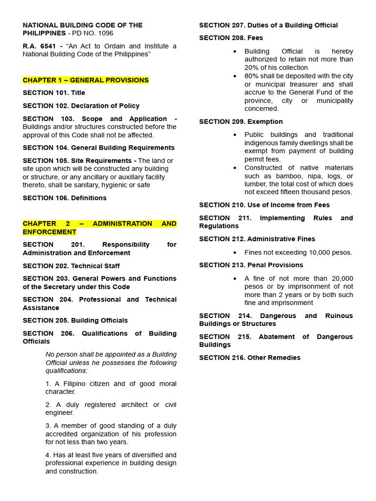NBCP Reviewer | PDF | Window | Door