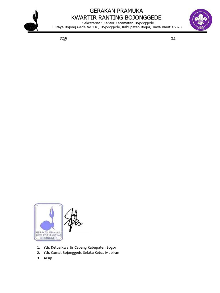 Undangan PGRI, K3S Pramuka Bojonggede Berbagi 2025 | PDF