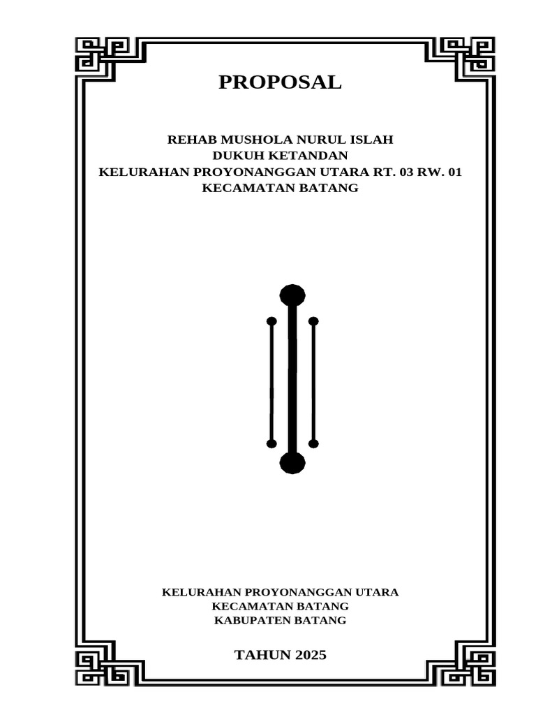 Contoh Proposal Masjid | PDF
