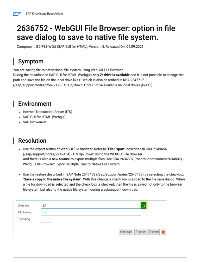 Webgui File Browser Option In File Save Dialog To Save To Native File System Pdf File