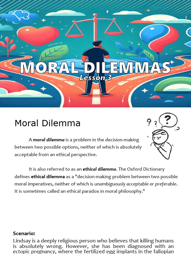 C1-Lesson-3-Moral-Dilemmas | PDF | Pregnancy