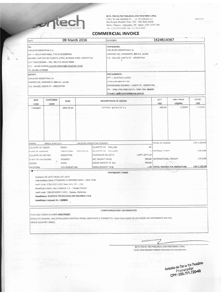 Invoice Activ 1 | PDF