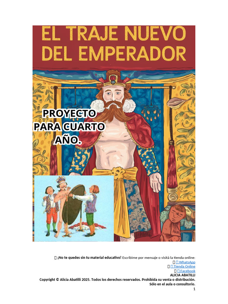 LECT-PROYECTO-3ro-4to-TRAJE-NUEVO-DEL-EMPERADOR-Alicia-Abatilli-20250226 | PDF | Derechos de ...