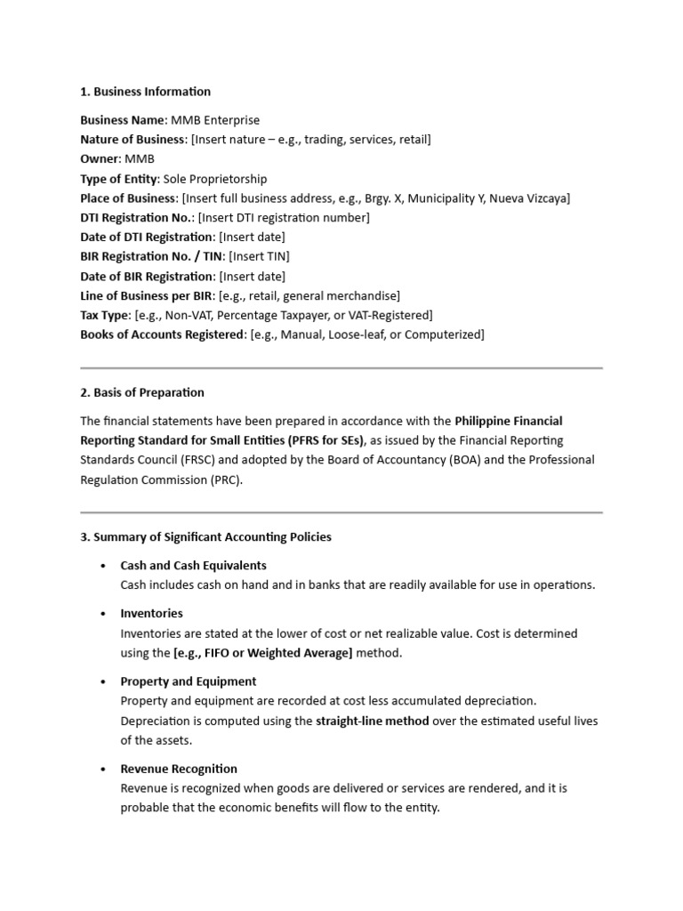 Sole Proprietorship Financial Overview | PDF | Revenue | Taxes