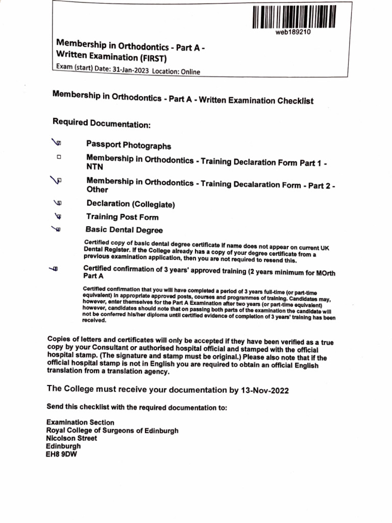 Applicant Checklist | PDF