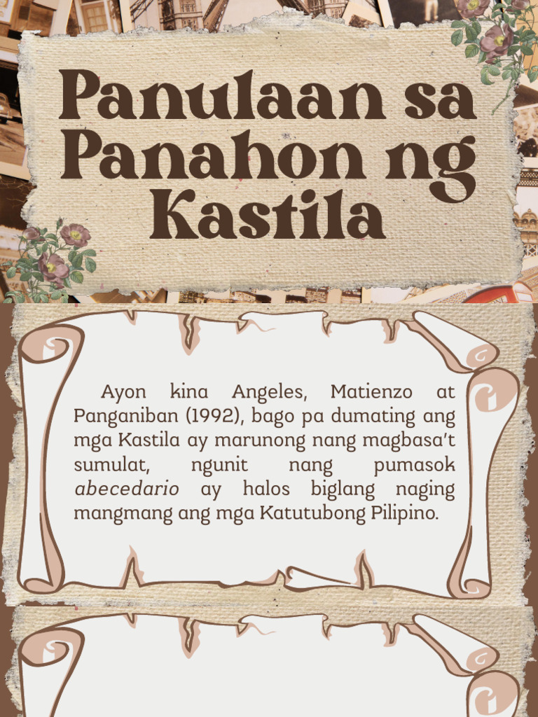 Panahon NG Kastila Panulaan | PDF