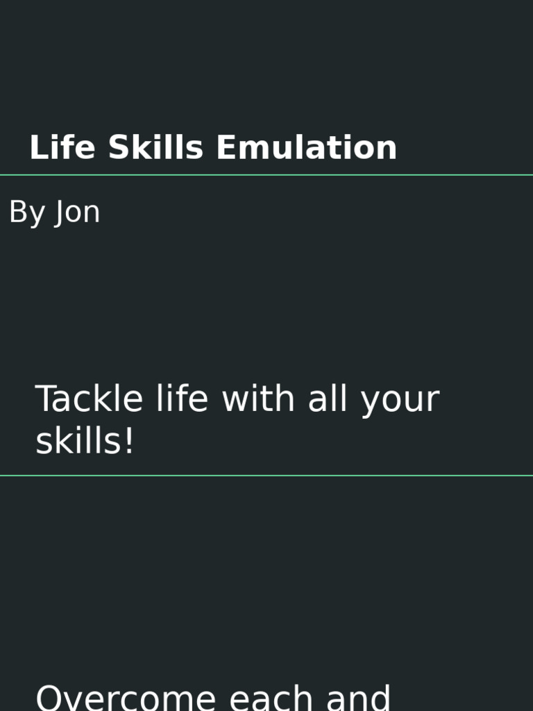 Life Skills | PDF