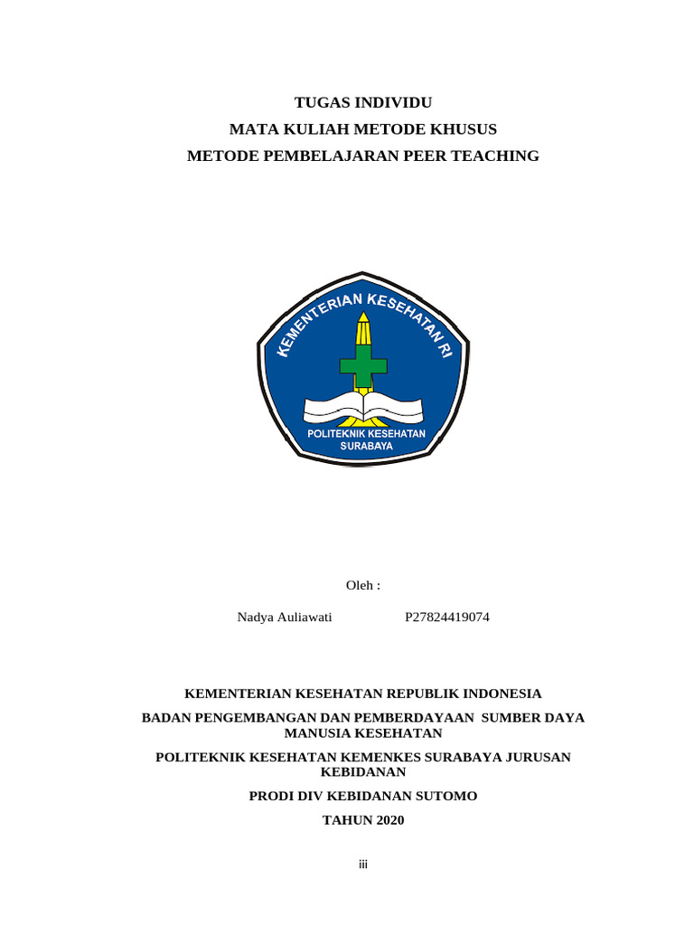 Metode Pembelajaran Peer Teaching | PDF