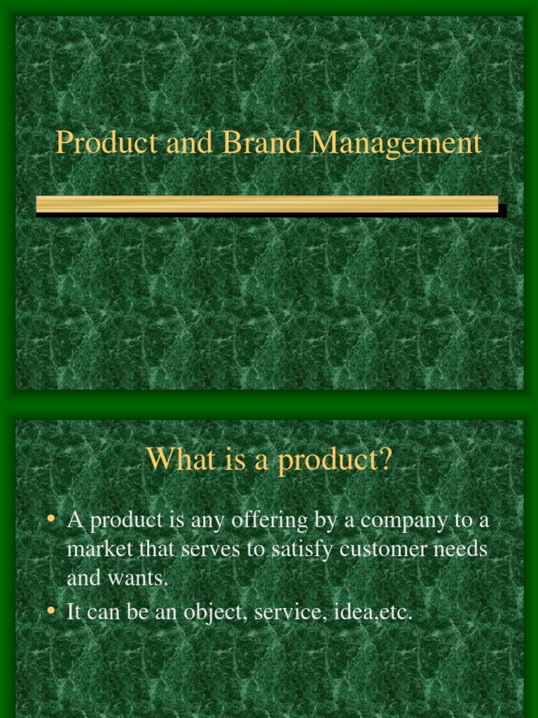 Product and Brand Management | PDF | Brand | Goods