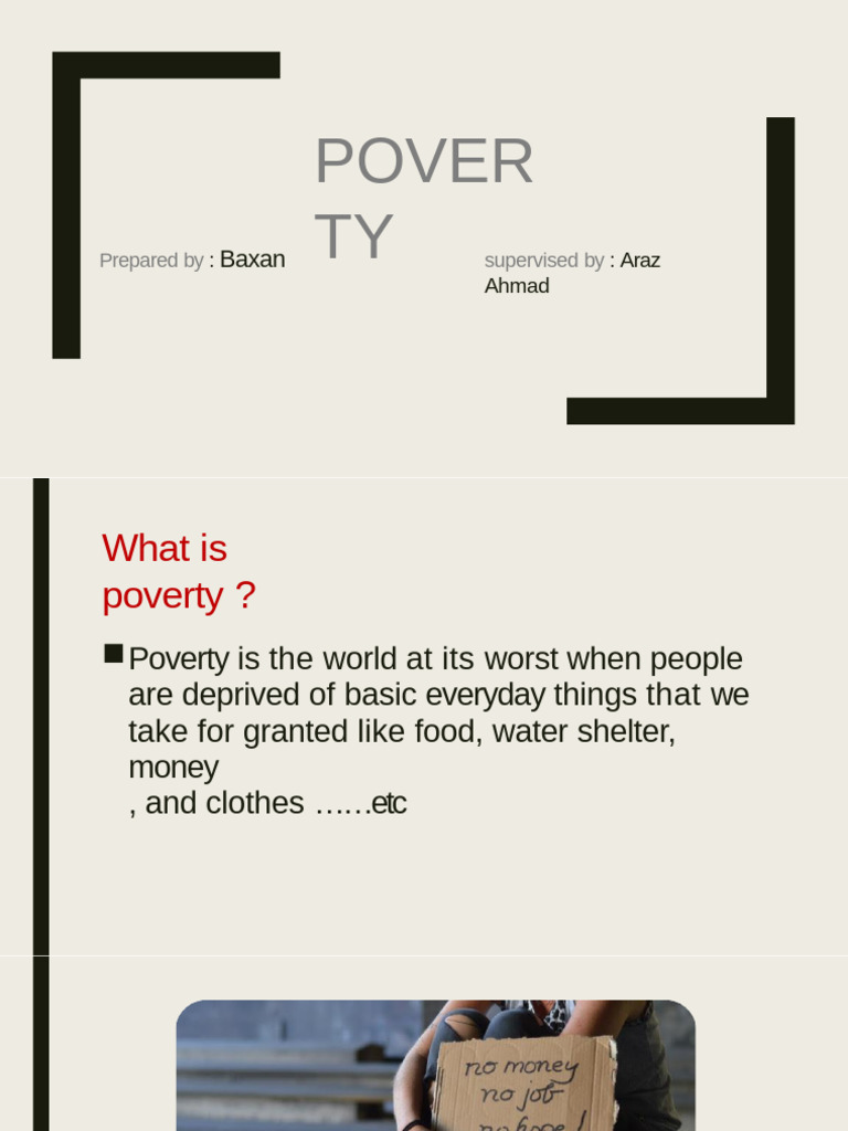 Understanding Poverty: Causes and Types | PDF