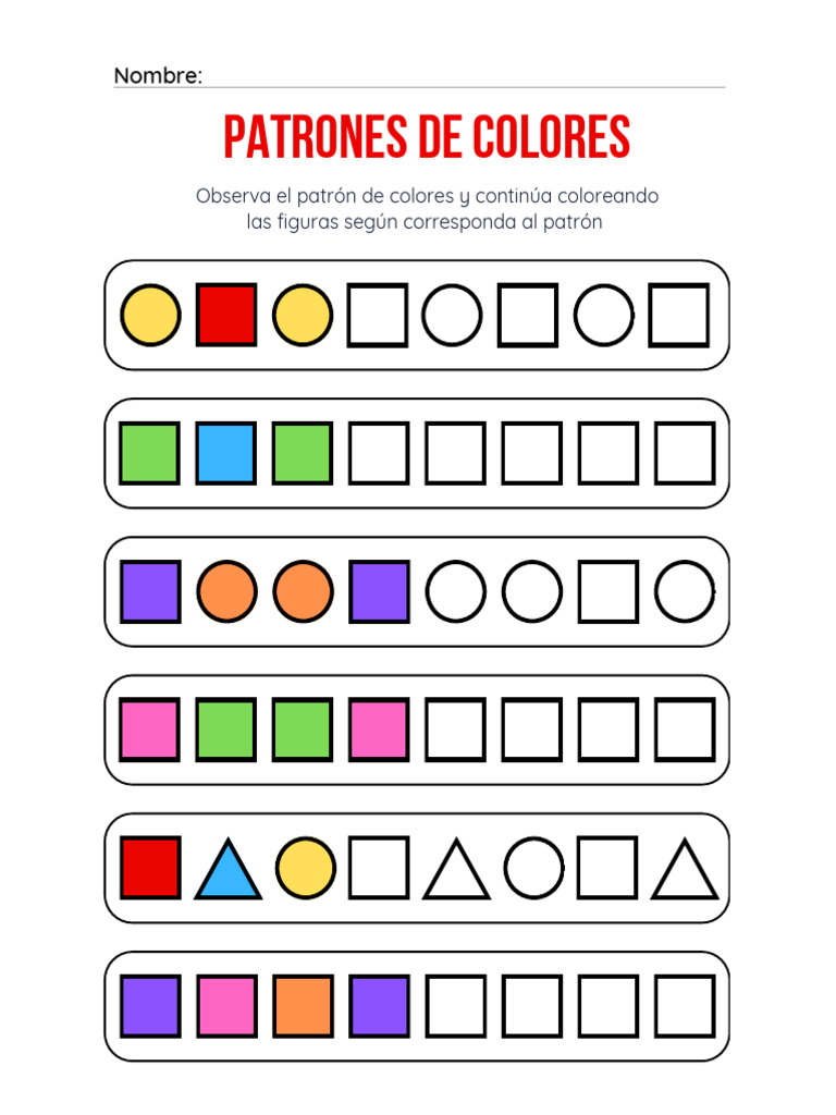 Patrones de Colores PDF | PDF