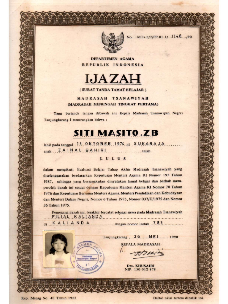 Ijazah Mts | PDF