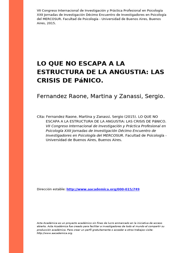 Fernandez Raone, Martina y Zanassi, S (..) (2015) - LO QUE NO ESCAPA A LA ESTRUCTURA DE LA ...