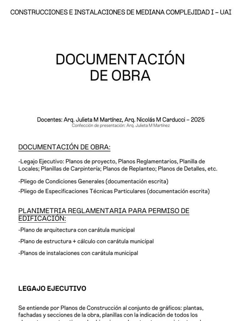 U1 - Documentacion Obra - CIMC 1 | PDF | edificio | Diseño arquitectonico