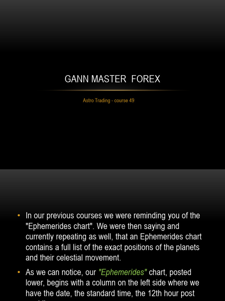 Gann Master Forex Course 49 | PDF | Planets | Astrology