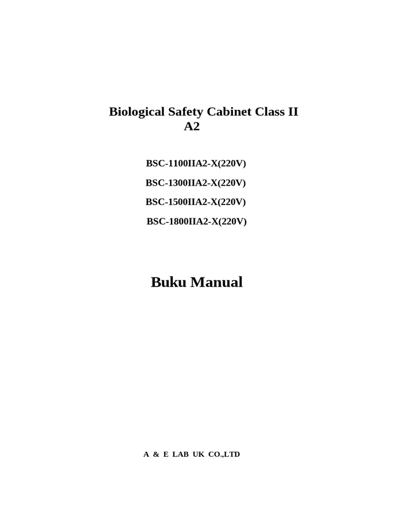 Biological Safety Cabinet Class II A2 BSC-1100'1300'1500'1800iia2-x ...