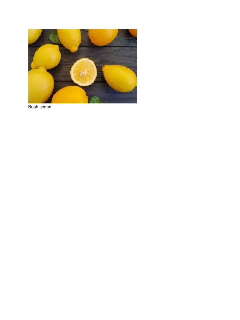 Buah lemon | PDF