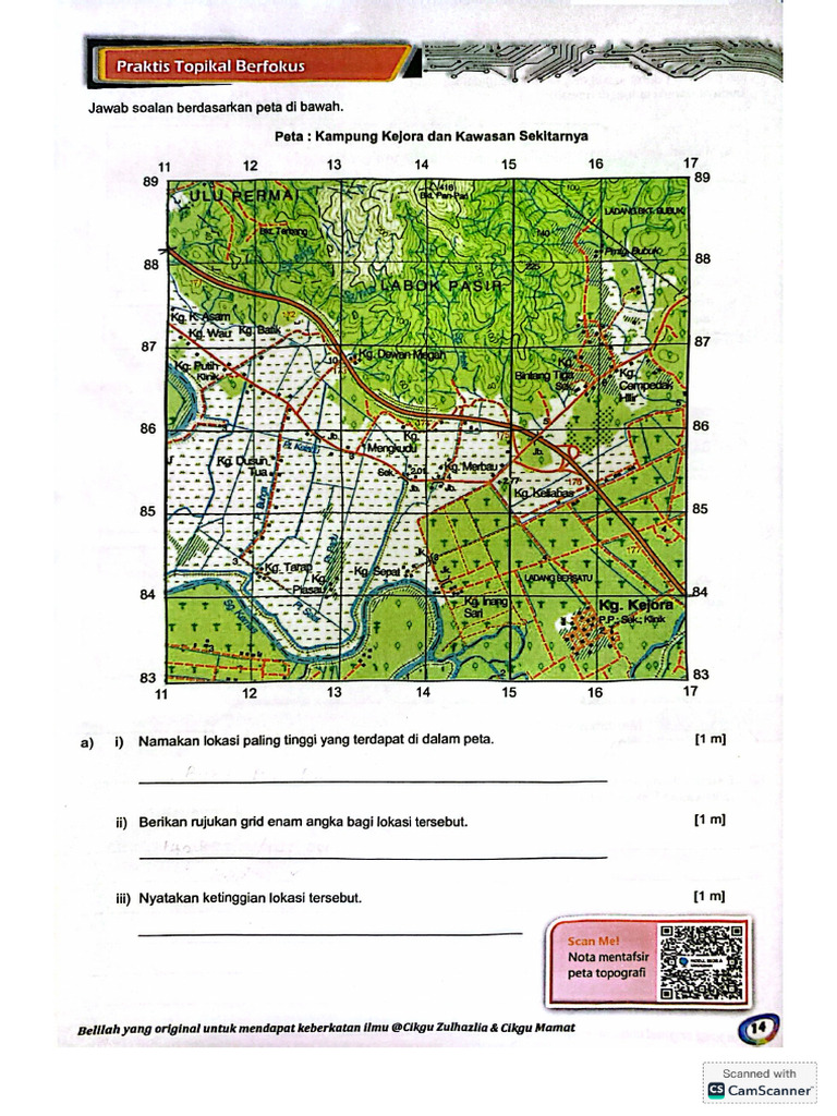 Geografi Tafsiran Peta Topografi | PDF