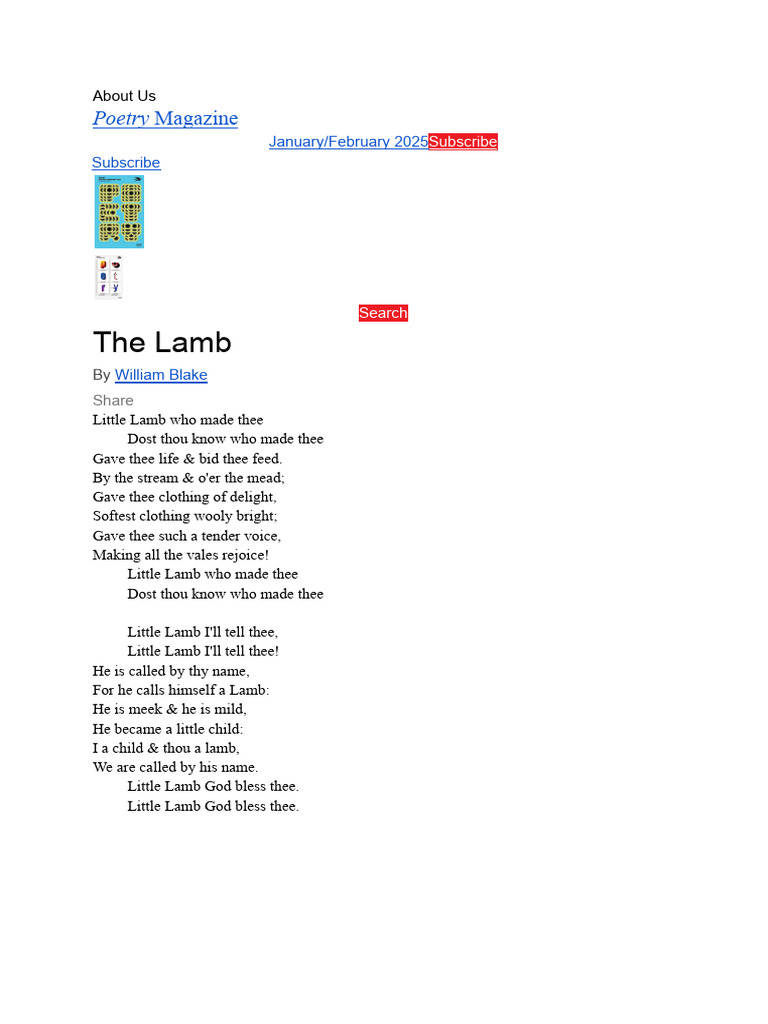 The Lamb | PDF