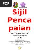Template Sijil Nilam 2024 | PDF