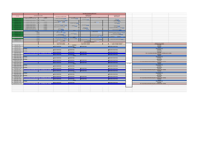 SRG 24-25 Planning - Schedule - Google Sheets | PDF | Applied And Interdisciplinary Physics ...