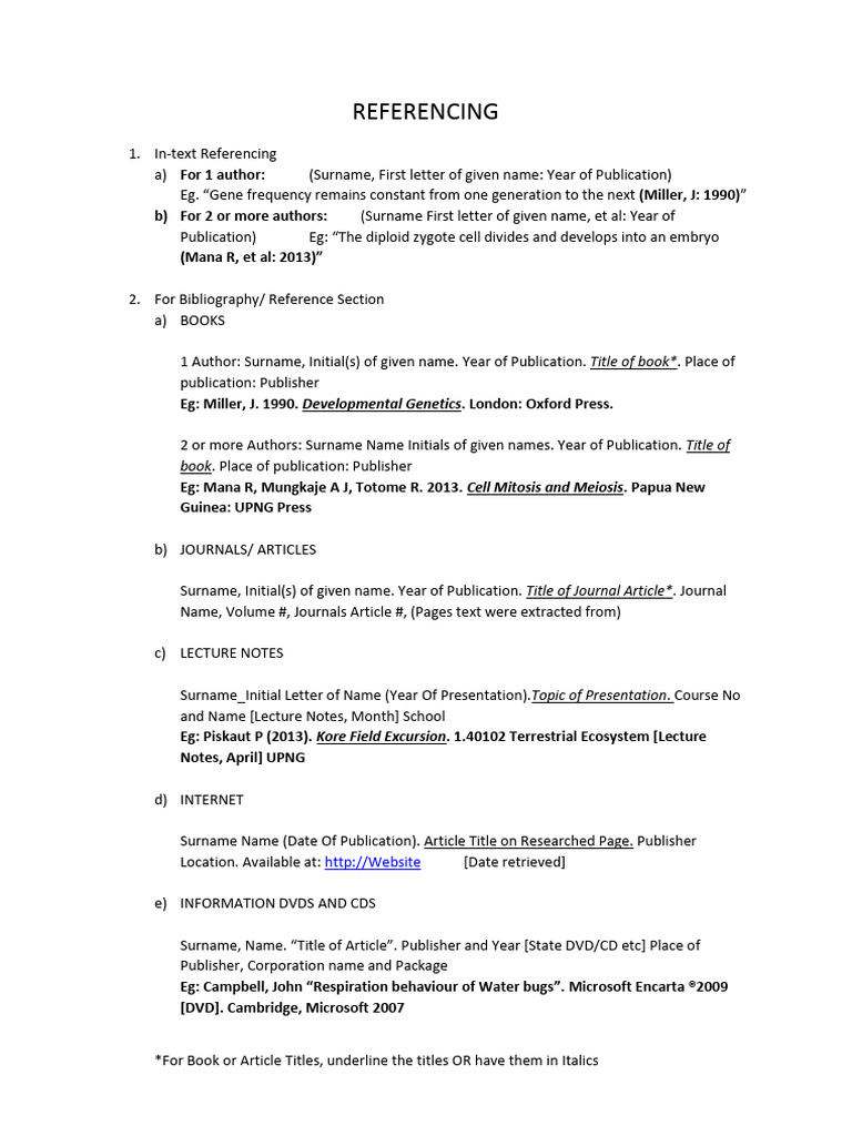 Apa Referencing - How To Write-2 | PDF