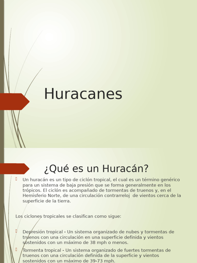 Huracanes | PDF | Ciclones tropicales | Tormentas