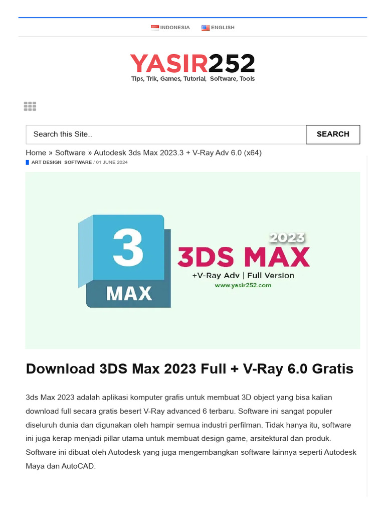 Download 3ds Max 2023 Full Gratis | PDF